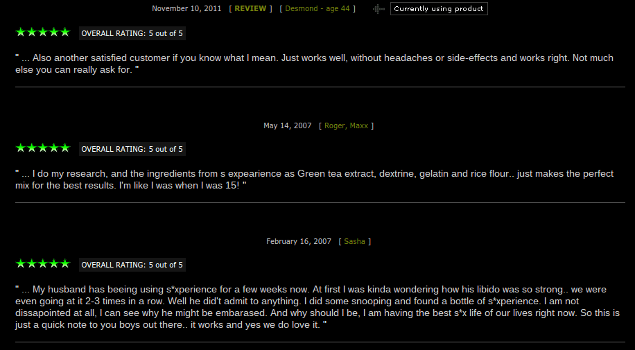 Sexperience Pill Reviews - A Temporary Libido Booster - RXLEAKS