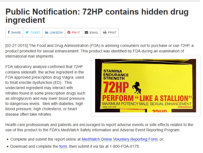 72 HP Male Enhancement Pills Reviews – Possibility that It’s Unsafe for ...