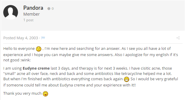 Eudyna Cream Tretinoin Review: Low-Price Treatment for High-Cost Acne ...