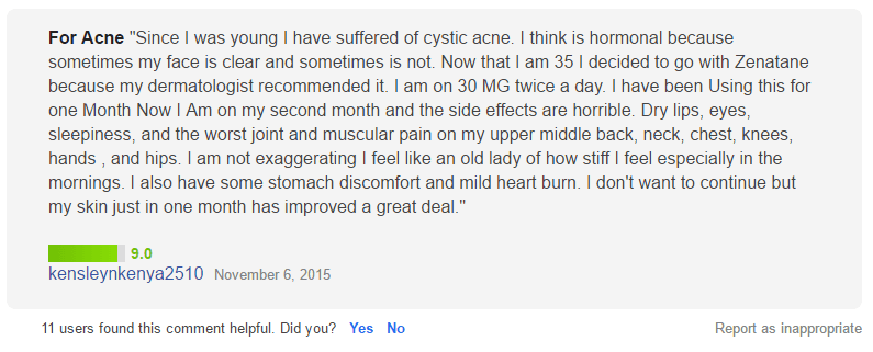 Zenatane 20mg/40mg Capsules Isotretinoin Reviews: High-Quality Medicine ...