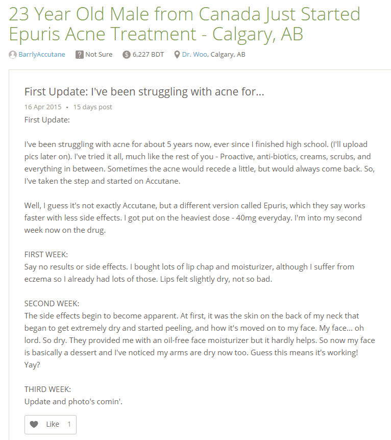 Epuris 40mg/10mg Isotretinoin Reviews: Good Results for Acne Management ...